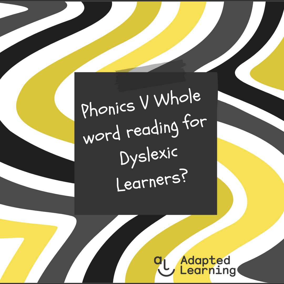Phonics vs. Whole Word Reading for Dyslexic Children: What’s Best and ...
